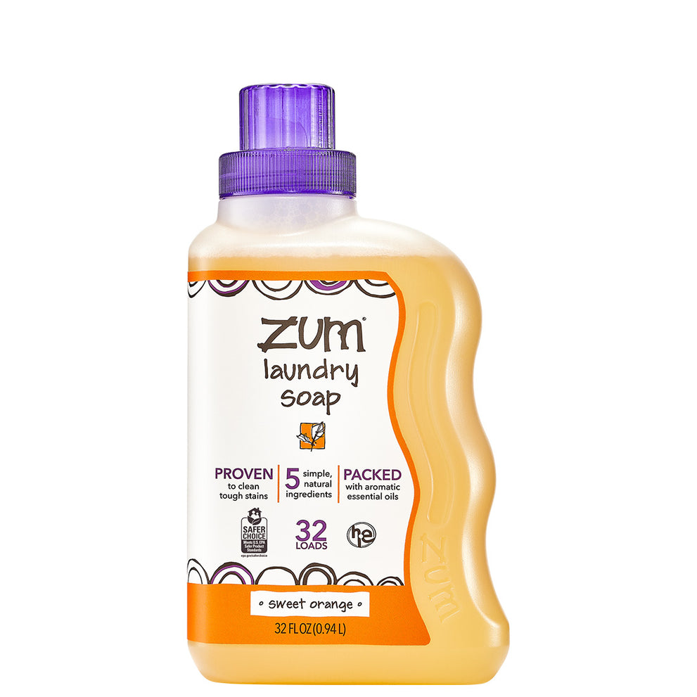 Zum Laundry Soap | Sweet Orange | 32 Oz.